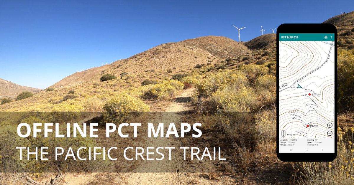 Free Offline PCT Topo Maps